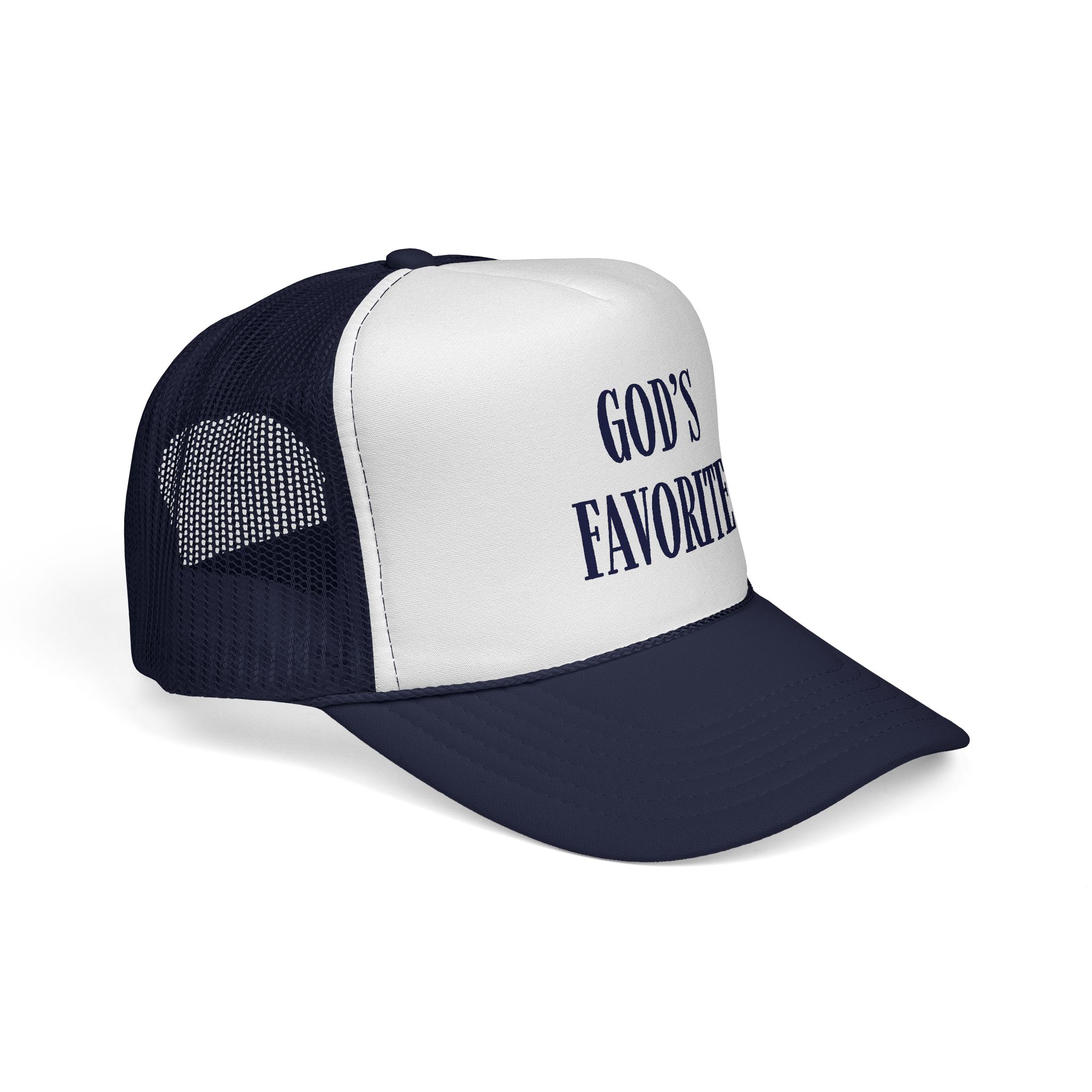 God's Favorite: Navy Trucker Caps - Bride Ministries International