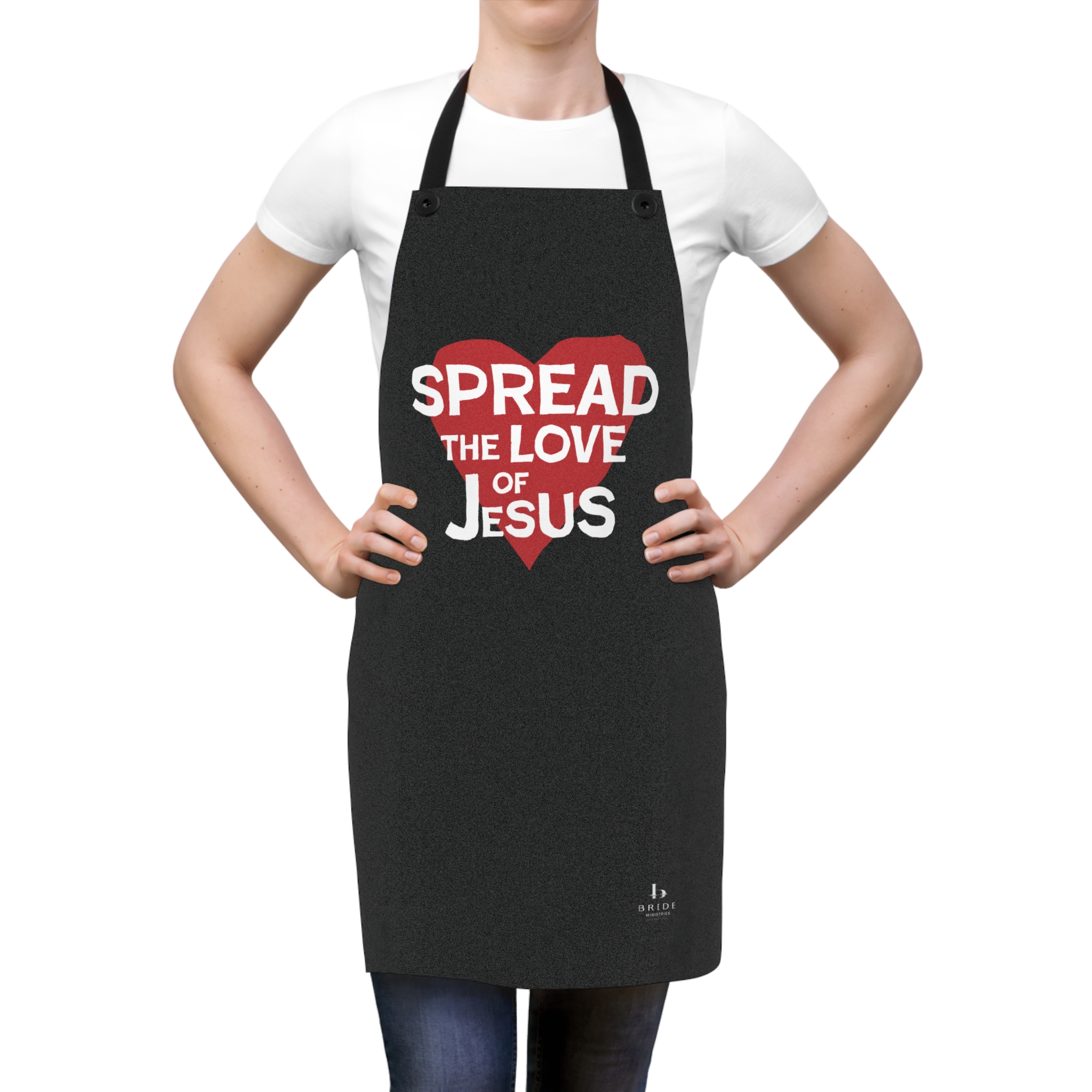 Spread the Love of Jesus Apron - Bride Ministries International